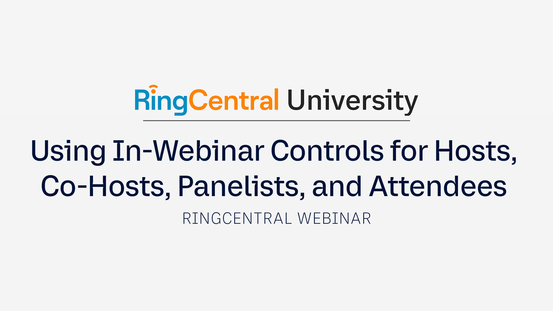 RingCentral Webinar - Get Started | RingCentral Support