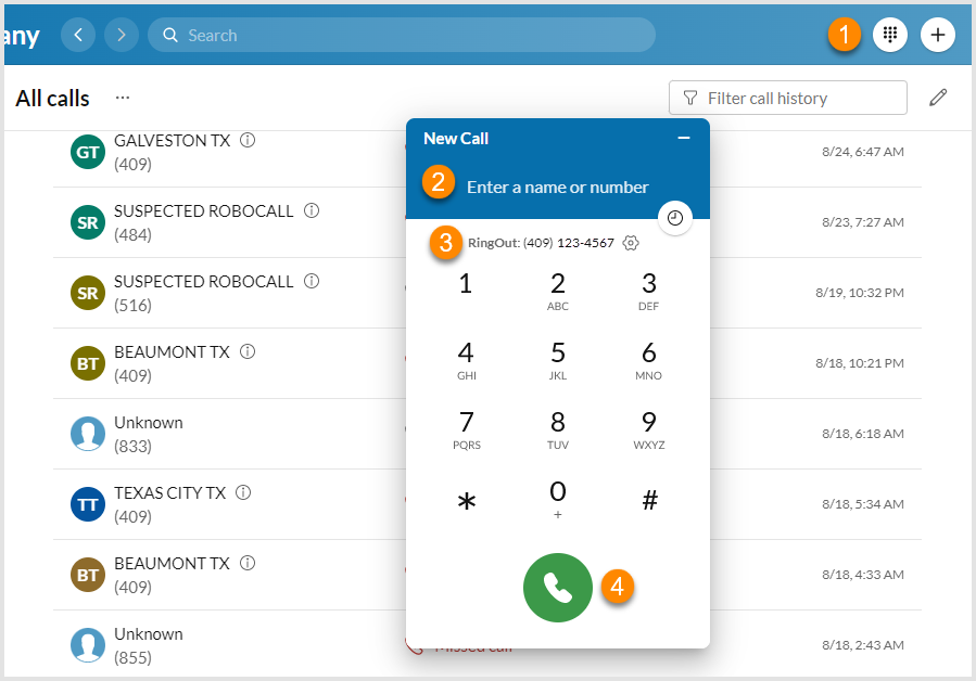 RingCentral app reference guide | RingCentral app